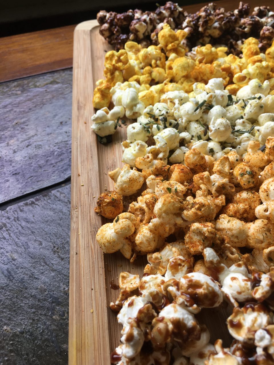 Flavored Popcorns Dark Chocolate & Orange – Cheddar – Garlic Rosemary ...