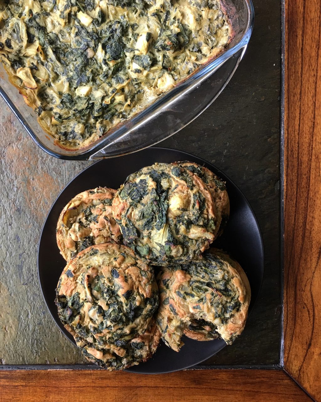 Spinach Artichoke Stuffed Biscuits (V/GF) – Bunny's Bite