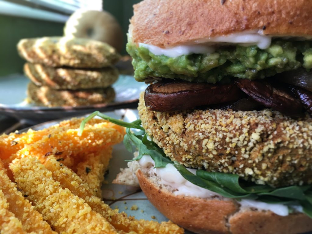 Sage Breaded Butternut Squash Burger (V/GF) – Bunny's Bite